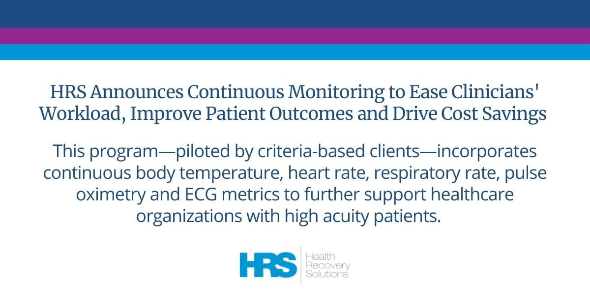 HRS Announces Continuous Monitoring